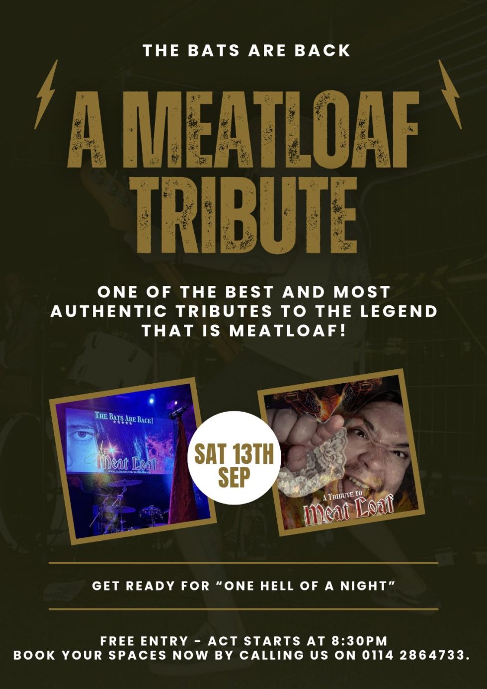 Shoulder of Mutton | The Bats Are Back – A Meatloaf Tribute